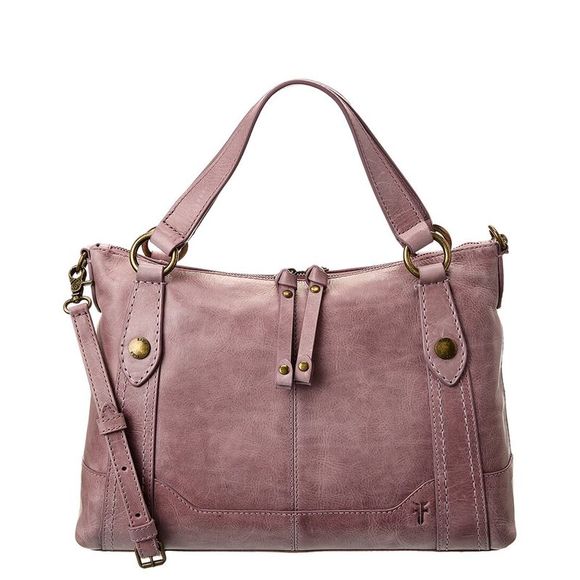 Frye | Bags | Frye Melissa Medium Leather Satchel Purple | Poshmark